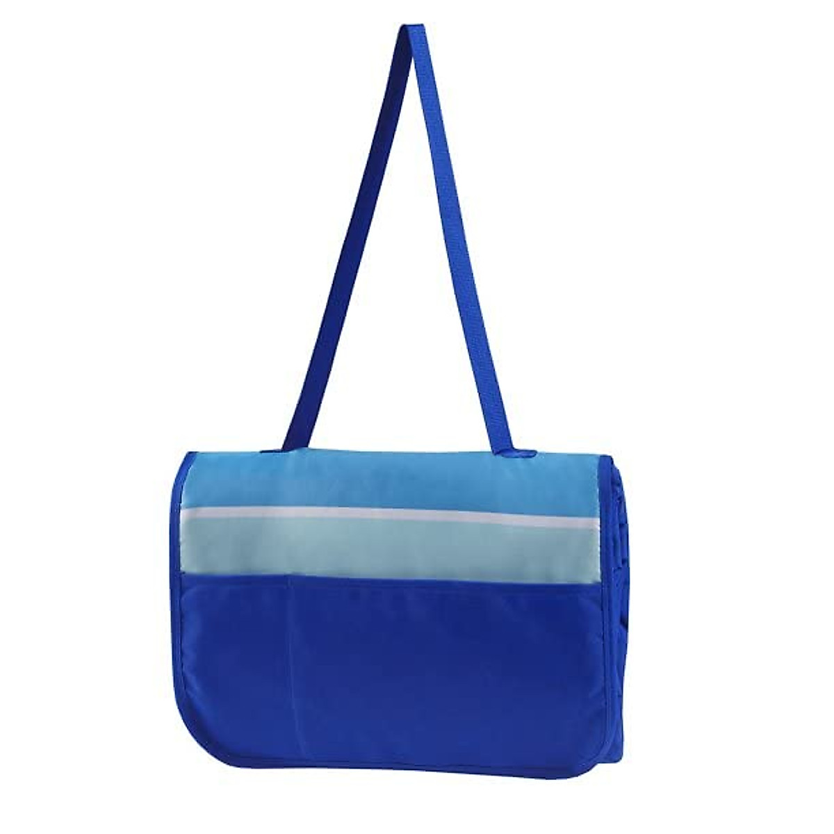 Mainstay Outdoor Blanket with Double Pocket and Carry Handle, Stripe, 60''x70'' Foldable Waterproof Outdoor Blanket