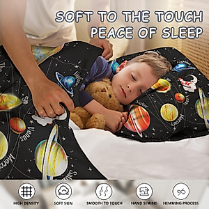 Uyivugmo Kids Galaxy Comforter Bedding Sets for Child Outer Space Astronaut Bedding Set for Boys Includes Comforter with 2 Pillowcase