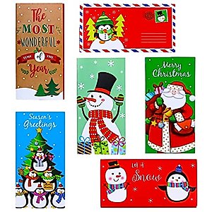 Iconikal Christmas Gift Card/Money Holders and Envelopes, 30-Count