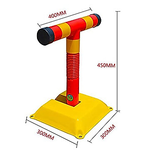 Folding T Shape Parking Space Lock Removable Heavy Duty Steel Parking Barrier Spring Collision Avoidance Garage Parking Blocker