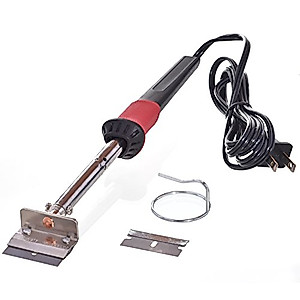 RamPro 110 W Sticker and Adhesive Remover - Long Handle Floor Wall Scraper Tool Hot Blade Decal Remover Razor Blade Scraper Pinstripe Remover Hot Knife Blade for Removing Vinyl Decals