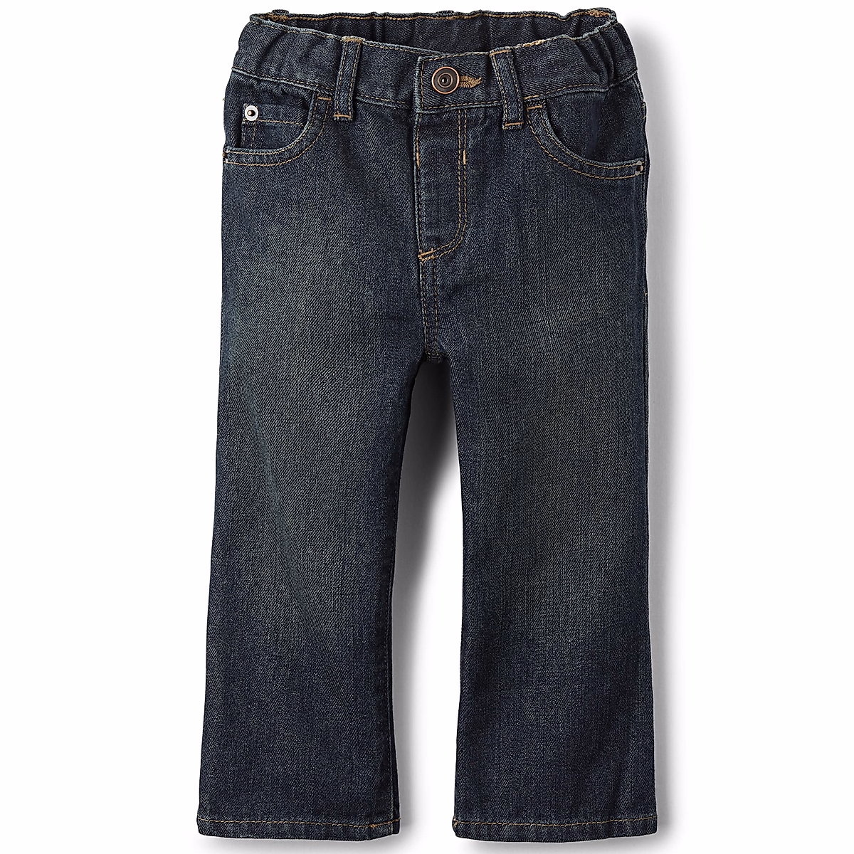 The Children's Place Baby Boys and Toddler Boys Basic Bootcut Jeans, Dry Indigo, 3T