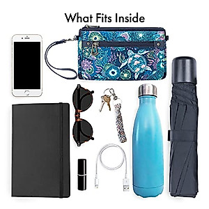 Sakroots Metro Tote Bag, Charcoal Flower Power