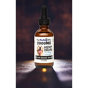 The Healing Dog: Hemp Drops for Dogs & People - 2000mg
