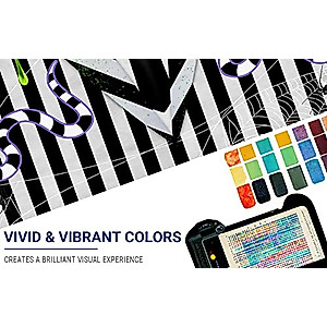 Allenjoy Black and White Halloween Stripes Backdrop for Photography Pictures Juice Beetle Wall Decor Wedding Birthday Costume Party Supplies Decorations Banner Holiday Photo Booth Background