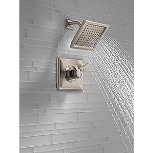 Delta Faucet Dryden 17 Series Dual-Function Shower Trim Kit with Single-Spray Touch-Clean Shower Head, Stainless, 2.0 GPM Water Flow, T17251-SS-WE (Valve Not Included)