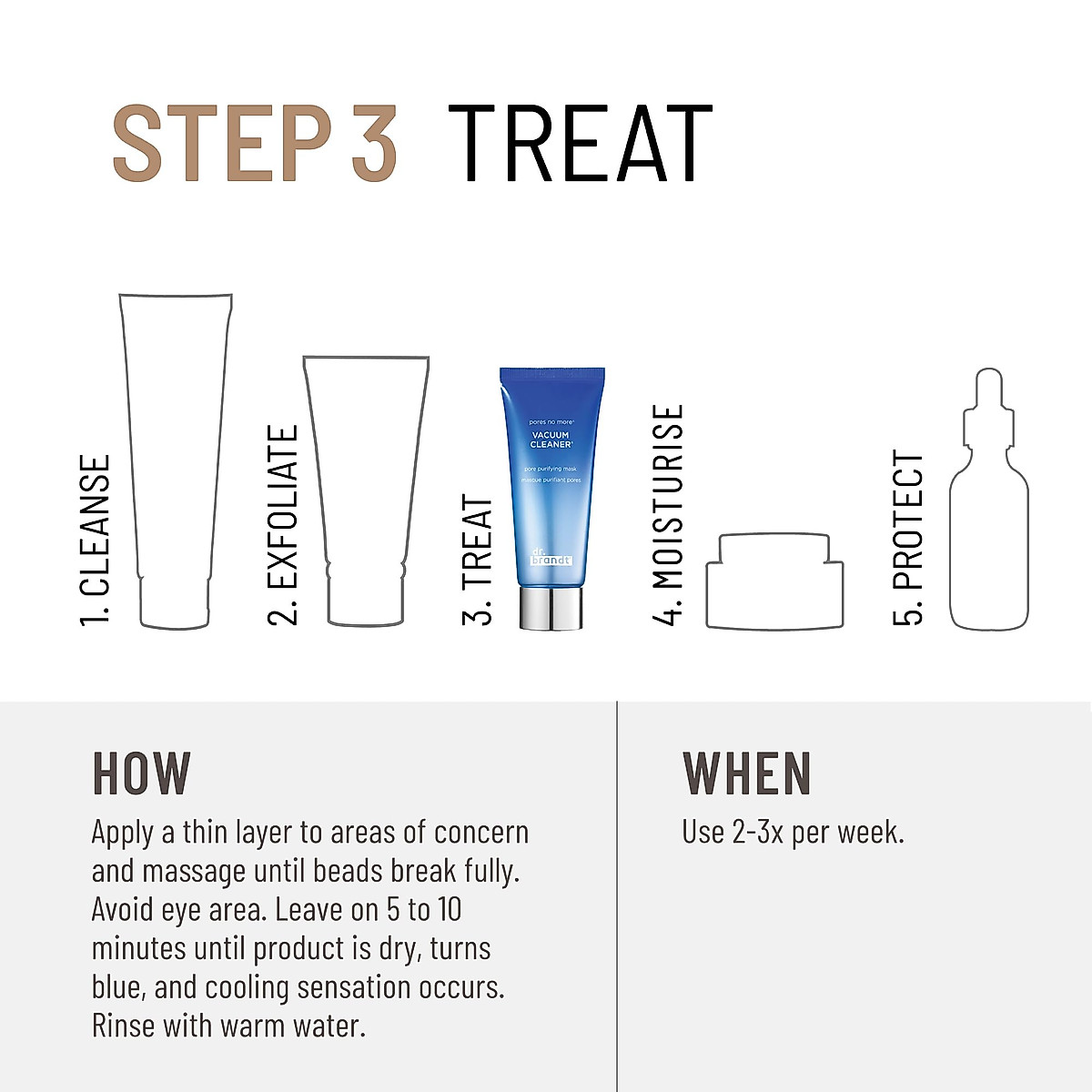 Dr. Brandt Pores No More Vacuum Cleaner - Pore-Purifying Mask to Unclog & Shrink Pores - 1 oz