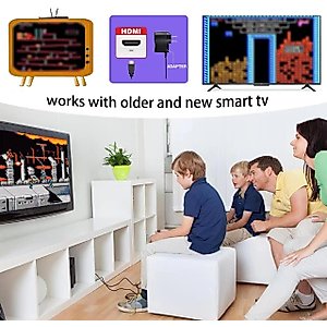Super Retro Game Console Classic Mini HDMI System with Built in 821 Old School Video Games, Super Classic Edition System, Plug and Play
