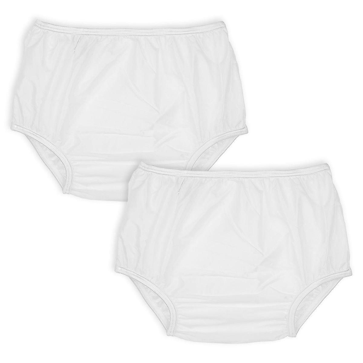 Dappi Waterproof 100% Nylon Diaper Pants, White, Small (2 Count)