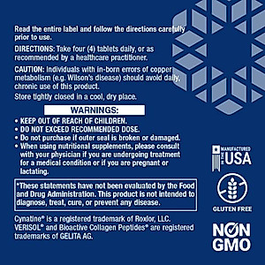 Life Extension Hair, Skin & Nails Collagen Plus Formula - Promotes Collagen & Keratin Health - with Niacin, Vitamin B6, Biotin, Calcium & Zinc - Non-GMO – 120 Count(Pack of 1)