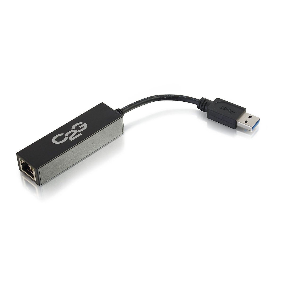 C2G Legrand USB 3.0 to Ethernet Gigabit Adapter, Ethernet Network Adapter, Black C2G Adapter, 1 Count, C2G 39700