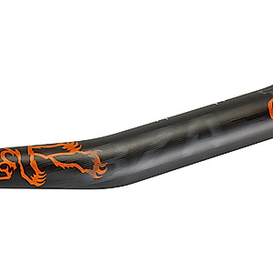 Chromag BZA Unisex Adult Mountain Bike/Mountain Bike/Cycle/VAE/E-Bike Hanger, Black/Orange, 35 mm, Carbon 25 mm, 800 mm Rise