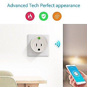 NEO Z-Wave Plus Smart Mini Plug Zwave Socket Zwave Outlet Home Automation, Work with Wink, SmartThings & more, Summer Green … (Blue 1PK)
