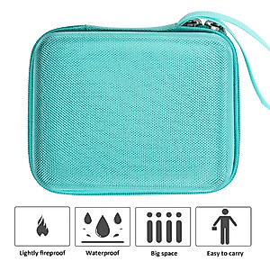 khanka Hard Travel Case Replacement for Phomemo M04S Portable Thermal Printer, Bluetooth Label Printer, Case Only (Teal)