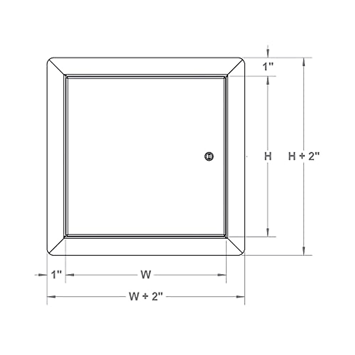 Best - 36" x 36" General Purpose Access Door with Flange