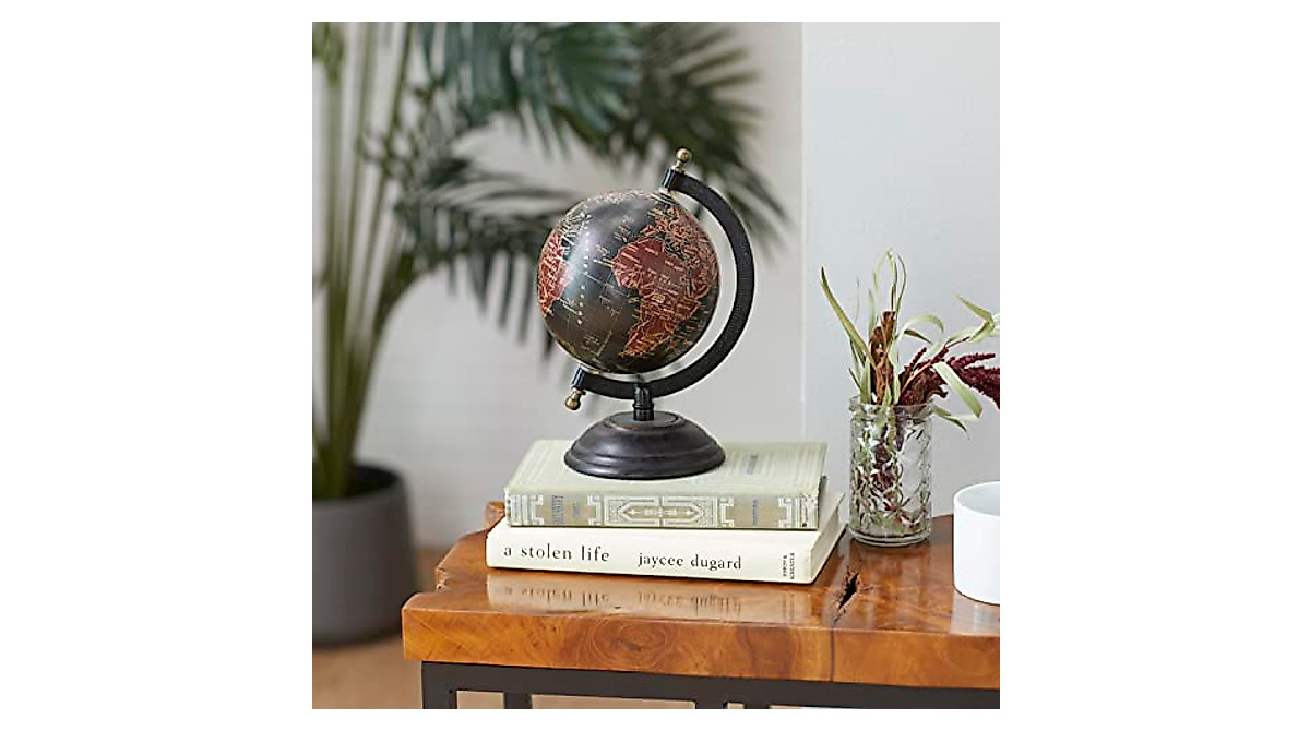Deco 79 Mango Wood Globe - Rustic Home Decor Piece