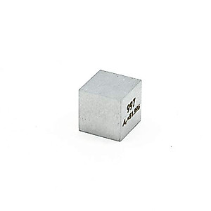 Pure Metal Chromium 10mm Density Cr Cube for Element Collections Lab Experiment Material Hobbies Simple Substance Block Display DIY