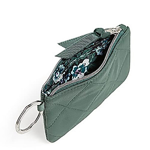 Vera Bradley Women's Performance Twill Zip ID Case Wallet, Olive Leaf, One Size