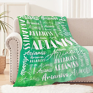 Customization of lover Custom Name Blankets Personalized Blanket and Throw Customized Flannel Blankets for Kids Adult(50''x60'')