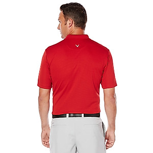 Callaway Men's Short Sleeve Core Performance Golf Polo Shirt with Sun Protection (Size Small-4X Big & Tall), Chili Pepper, 3X-Large