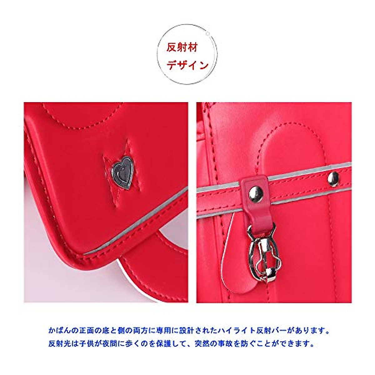 randoseru cherry backpack ransel japanese school bags boys and girls automatic lock waterpoorf PU leather