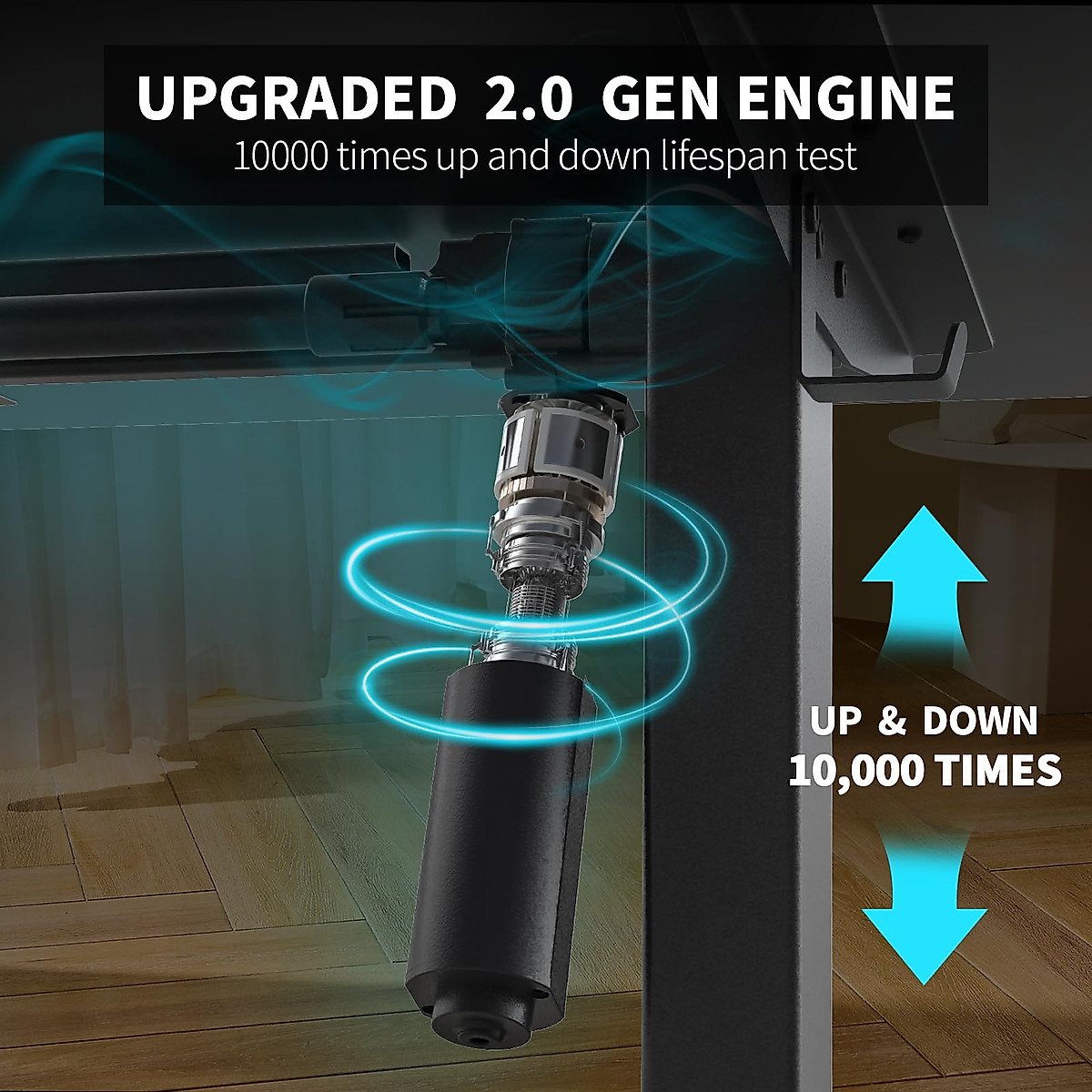 ExaDesk 63×30 Inch Electric Standing Desk with 2 Drawers, Adjustable Height Widened Stand Up Desk with Storage Shelf, Sit to Stand Ergonomic Workstation for Home Office