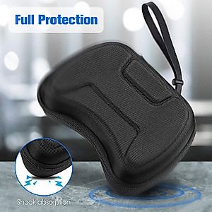 Fintie Carrying Case for Nintendo Switch/Switch OLED Model Pro Controller/Sony-PS5 Wireless Controller - [Shockproof] Hard Shell Protective Cover Travel Bag with Inner Pocket, Black