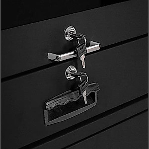 Global Industrial Mobile Security Computer Cabinet, Black, 24-1/2"W x 22-1/2"D x 60-3/8"H