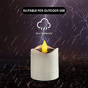 ZHAOFUBAO Solar Candle Lights,Flameless Candle Lights,Solar Rechargeable Tea Wax lamp,6 flameless Candle Light, Suitable for Wedding, Valentine's Day, Halloween, Christmas, Garden Decoration, etc.