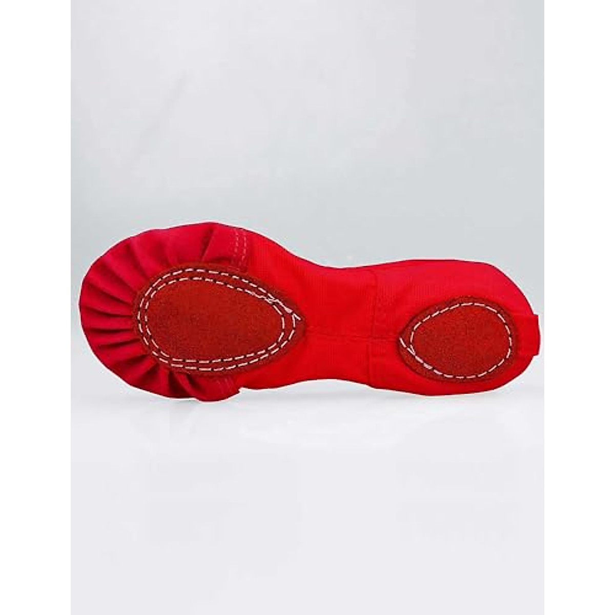 Daydance Red Kids Ballet Shoes Girls Split Sole Ballet Slippers Dance Flats