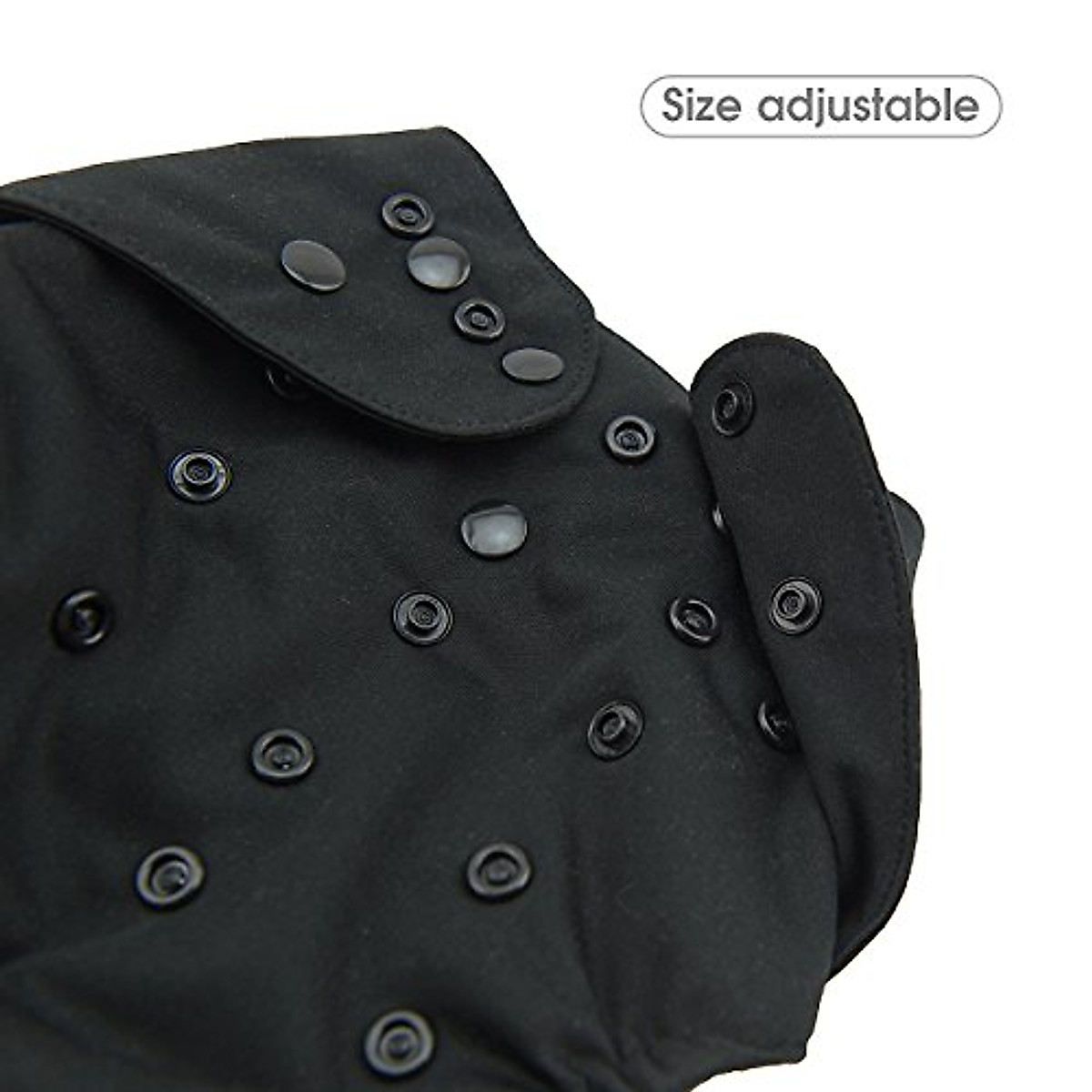 Babygoal Cloth Diaper Covers for Fitted Diapers and Prefolds with Double Gusset,Adjustable Reusable for Baby Boys, 6pcs Covers+One Wet Bag 6DCF02