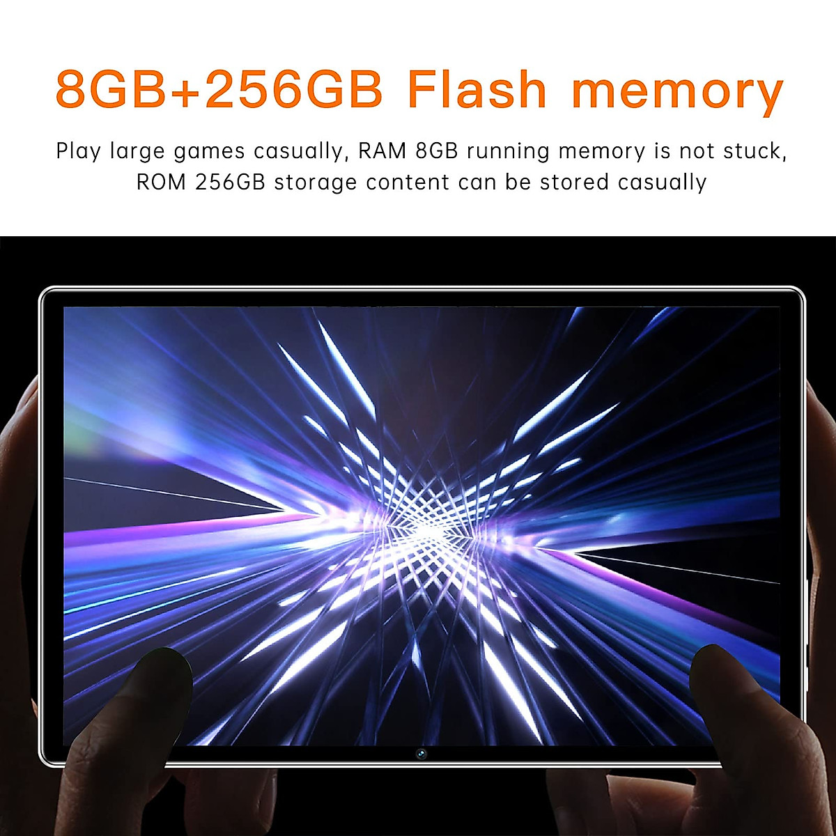 PA13 2 in 1 5G WiFi Tablet with Keyboard, 10.1 Inch FHD USB C Calling Tablet for Android12, 8GB RAM 256GB ROM, 7000mAh Octa Core PC Tablet with Front 5MP Rear 13MP Camera for Daily (US Plug)