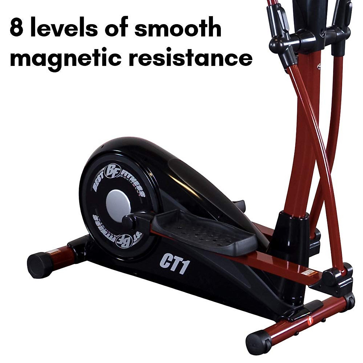 Best Fitness (BFCT1) Elliptical Trainer Machine, Cardio Workout Crosstrainer Exercising Machines for Home Gym with 225lb Weight Capacity