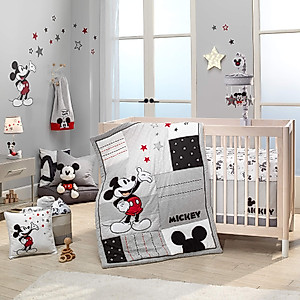 Lambs & Ivy Disney Baby Magical Mickey Mouse Changing Pad Cover - Gray