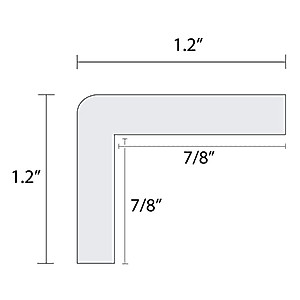 KidKusion 4-Piece Safety Corner Cushion, Black, Child Proofing Corner Guard, Made in USA, Child Safety, Home Furniture Safety Bumper, Baby Proof Table Protector, 4 Count (Pack of 1)
