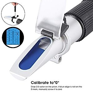 Vomeko,4 in 1 Antifreeze Refractometer, Car Fluids RefractometerDevice,Aluminium Alloy Freezing Point Temperature Tester Device