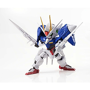 TAMASHII NATIONS Bandai Nxedge Style 00 Gundam and 00 Raiser 00 Gundam Action Figure