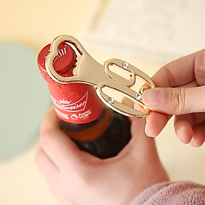 Yuokwer 24 PCS Bottle Openers Gold Birthday Party Favors 60th Anniversary Favors for Guests,Number 60th Birthday Party Decorations Beer Bottle Openers for Party Gift Souvenir Supplies (Gold 60th, 24)