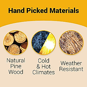 OverEZ Outdoor Storage Shed (﻿10 ft. x 10 ft. x 7.5 ft), Pinewood USA Made Shed Kit In A Box, Double Doors, Windows, Large Storage Shed For Lawn Equipment and Outdoor Gear (Shed Floor Sold Separately)