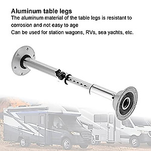 Emoshayoga Telescopic Pedestal, Telescopic 22‑28in Table Pedestal Kit Save Space with City for Motorhomes for Marine Yachts for Station Wagons Motorhomes