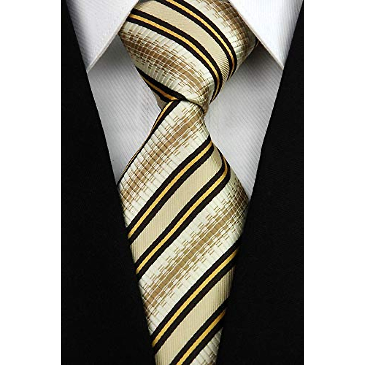 veegood Men's Classic Neck Ties for Men 10 Pack Classy Men's Tie Woven Jacquard Ties Party Suit B10VG01