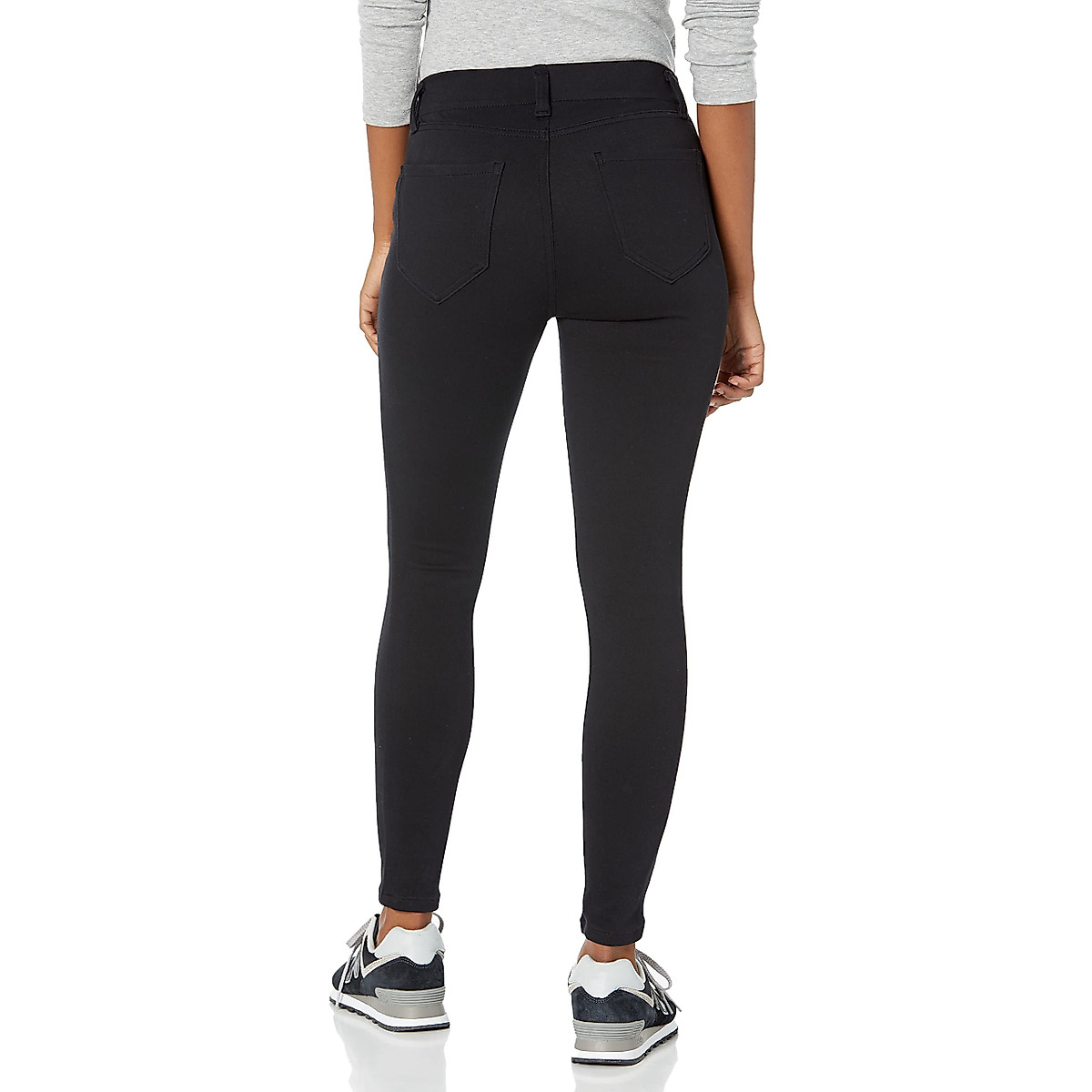 Amazon Essentials Women's Pull-On Knit Jegging (Available in Plus Size), Black, Large Short