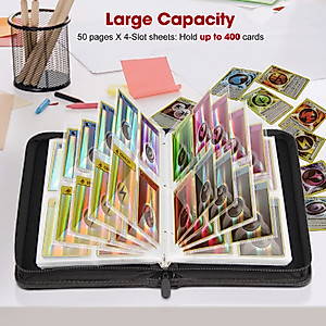 Grehge ing Cards Binder for PTCG Cards - Holder Books Case Folder Album with Sleeves - Gifts for Boys & Girl (Jumping)