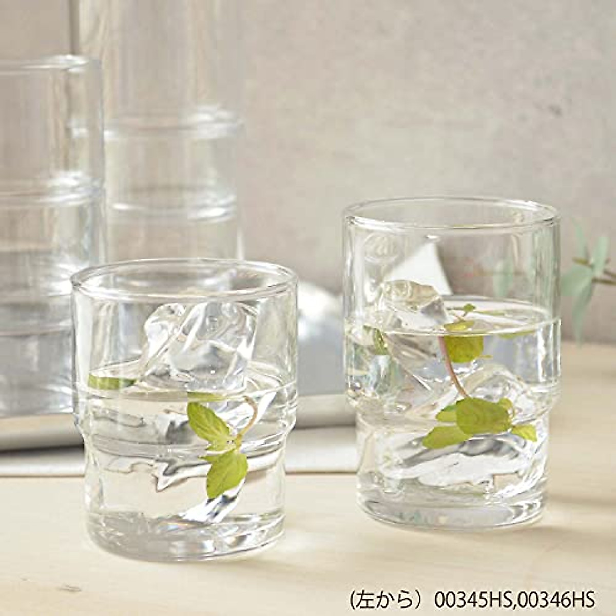 Toyo Sasaki Glass 00346HS Tumbler Glass, HS Stack Tumbler, Father's Day, 8.5 fl oz (250 ml), 6 Stacks, Made in Japan, Dishwasher Safe, Shatter-Resistant, Tumbler, Glass, Cup