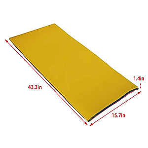 UGPLM Water Floating Mat, Floating Pad, Relaxing XPE Foam Mat, Water Recreation Water Blanket, Floating Water Pad Mattress for Lake Swimming Pool, Yellow Blue Red