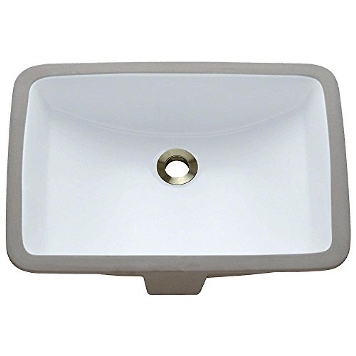 MR Direct u1913-w Sink Undermount Porcelain Bathroom White