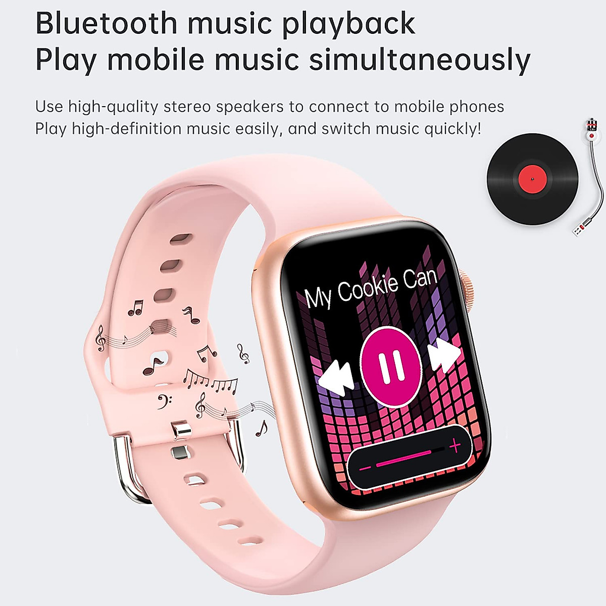 Aeifond Smart Watch for Women Men, Fitness Tracker Watch with Call/SMS/Heart Rate/SpO2/Pedometer/Runing Sports Boys Smartwatch with Bluetooth Call Compatible Android/iOS Phones iPhone (Black)