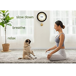 Now Clock - Mindfulness, Zen, Buddhist Decor for Your Home, Office, Yoga or Meditation Room - Unique Gift That Helps You to Be Present & Relax into The Power of Now - (Om Pendulum)