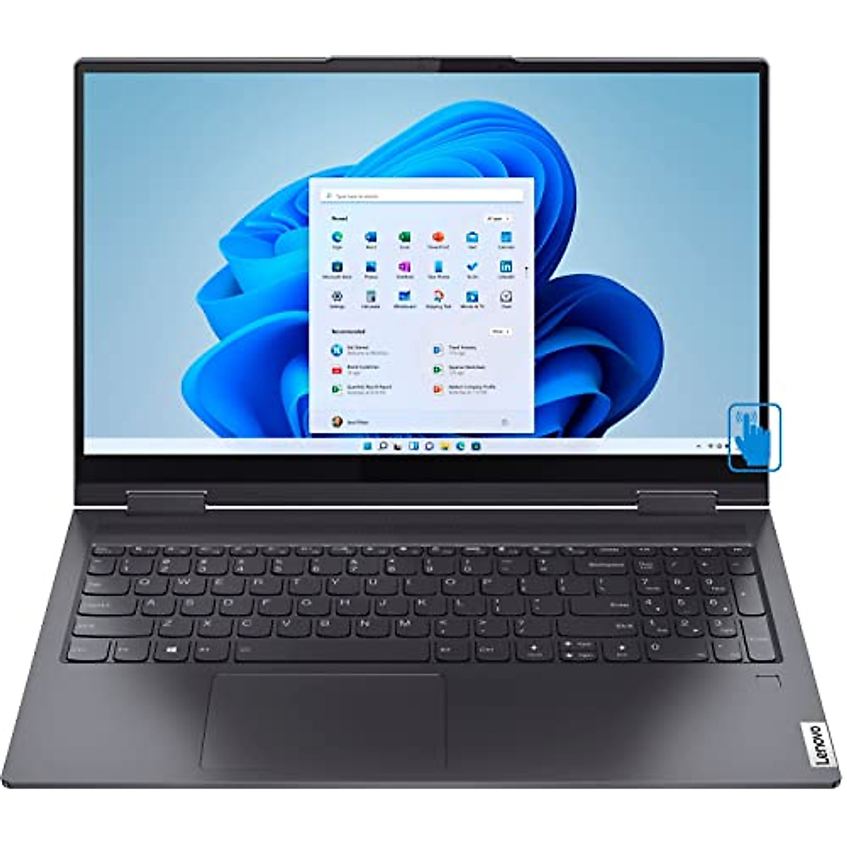 Lenovo Yoga 7i 15.6 FHD IPS Touchscreen 2-in-1 Laptop (Intel i5-1135G7 4-Core, 8GB RAM, 256GB PCIe SSD, Intel Iris Xe, Backlit KYB, FP, 2 Thunderbolt 4, WiFi 6, BT 5.2, HD Webcam, Win 11 Pro) w/Hub