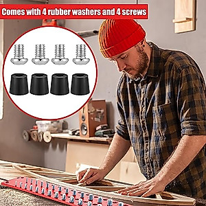 Retisee 28 Size 4'' x 20'' Bolt and Nut Identifier Gauge Nut Bolt Size and Thread Identifier Thread Pitch Gauge Standard Inch and Centimeter Ruler (Red,Classic)